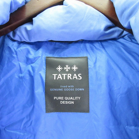 タトラス TATRAS MTA17A4475 ダウンベスト フーデッド 2WAY ブルー 青