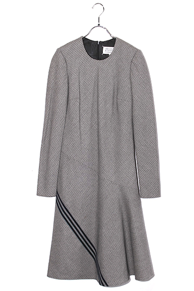 【中古】19SS Maison Margiela 1 メゾンマルジェラ グレンチェック ワンピース 36 GRAY グレー S51CU0068 イタリア製 19SS Maison Margiela 1 メゾンマルジェラ グレンチェック ワンピース