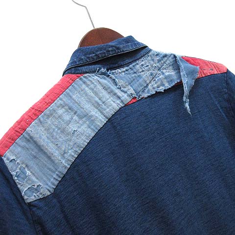 キャピタル kapital 天竺 ポロシャツ 半袖 インディゴ 藍染 ボロ BORO