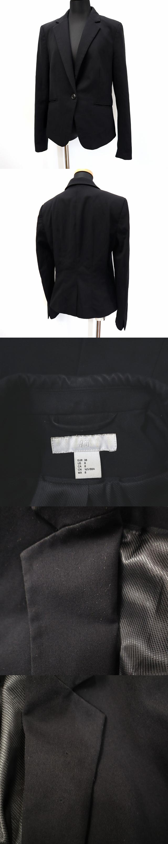 H & M H&M single 1 button tailored jacket 38 lady's : Real Yahoo ...