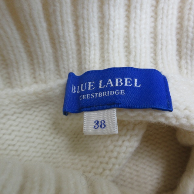 ブルーレーベルクレストブリッジ チュニックニット 38 中古】ブルー