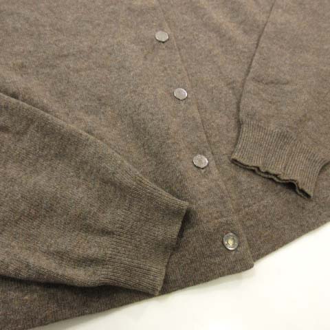 HERMES(エルメス) クルーネック ニット ブラウン茶 コットン カシミヤ