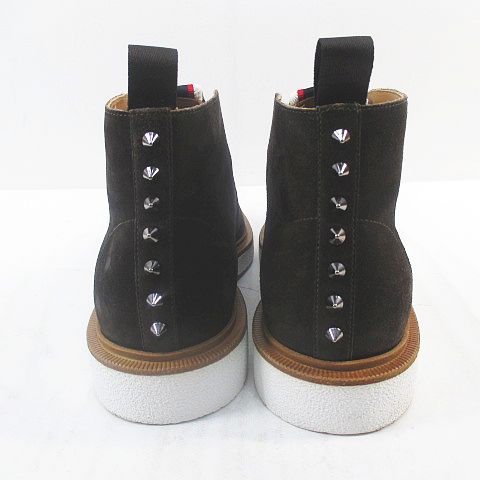 【中古】クリスチャンルブタン Christian louboutin シティークレープ アンクル ブーツ 3210523 スタッズ 41 ブラウン クリスチャンルブタン Christian louboutin シティークレープ アンクル