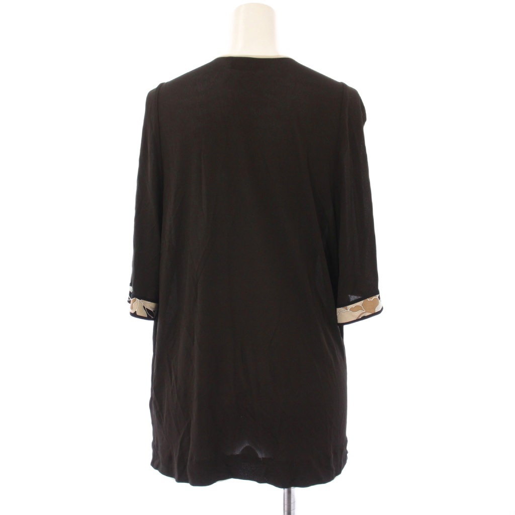 レオナール LEONARD PARIS ブラウス カットソー 半袖 ドレープ 42