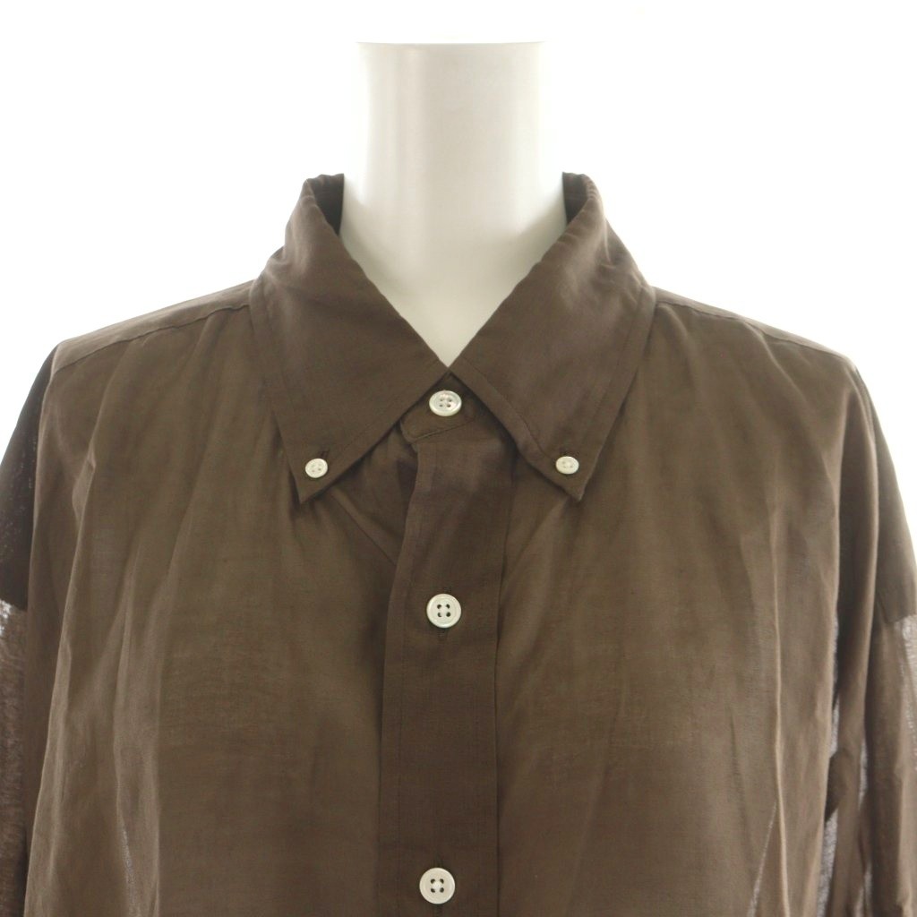 シンゾーン Shinzone SHEER DADDY SHIRT シャツ ブラウス 長袖 シアー