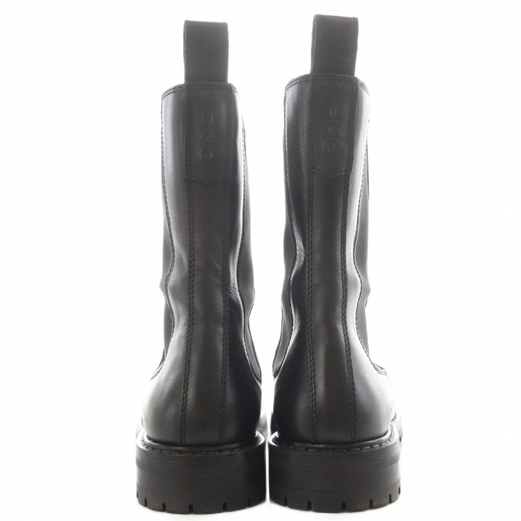 【中古】ヒューゴボス HUGO BOSS NEWRON BOOT IT サイドゴアブーツ ショートブーツ レザー 42 黒 ブラック 50459792 ヒューゴボス HUGO BOSS NEWRON BOOT IT サイドゴアブーツ ショート