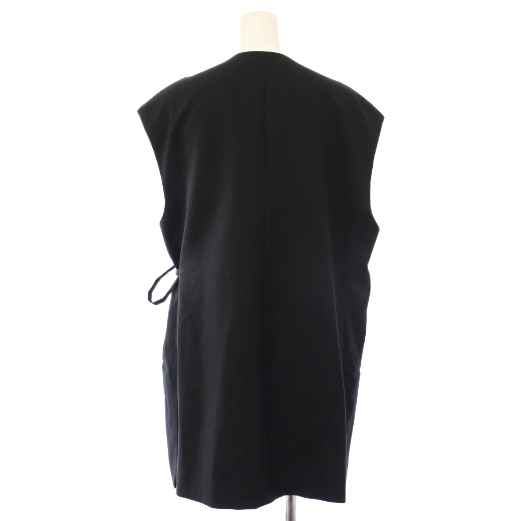 【中古】チノ CINOH SUMMER WOOL GILLET ベスト ジレ 38 黒 23SVE002 /TK レディース チノ CINOH SUMMER WOOL GILLET ベスト ジレ 38 黒 23SVE002 /TK