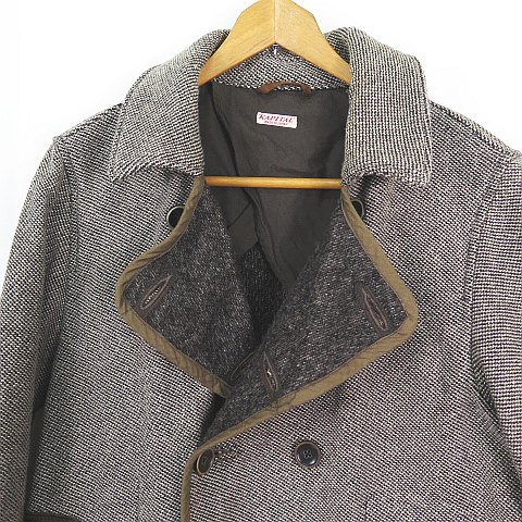 キャピタル kapital ウール リネン ツイード ピージャケット P