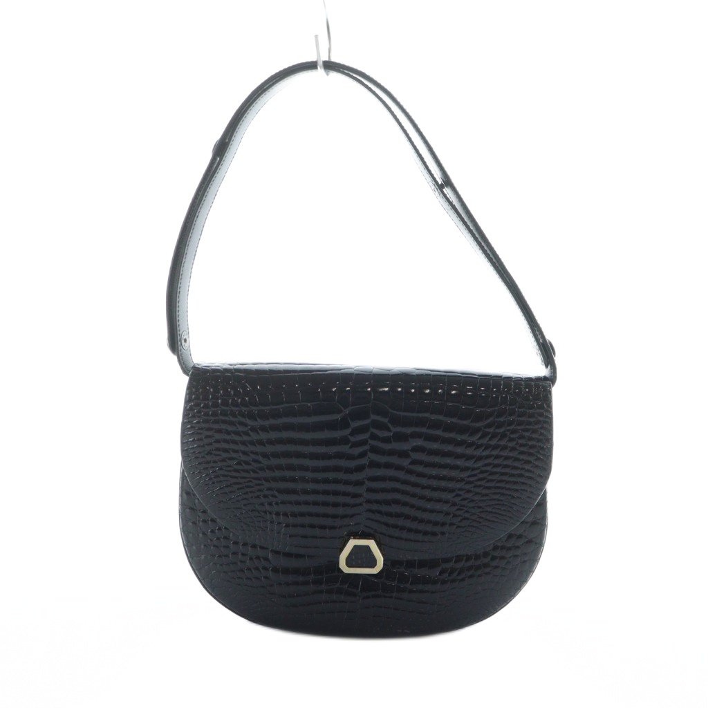 MORABITO モラビト ワンショルダー カーフ 黒 ショルダーバッグ レディース 【中古】 MORABITO モラビト ワンショルダー ショルダーバッグ カーフ 黒