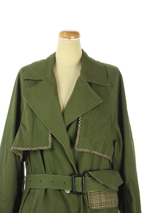 ジャケット Ameri リバーシブルチェックトレンチコートの通販 by YUU's shop｜アメリヴィンテージならラクマ VINTAGE - アメリヴィンテージ ブランド