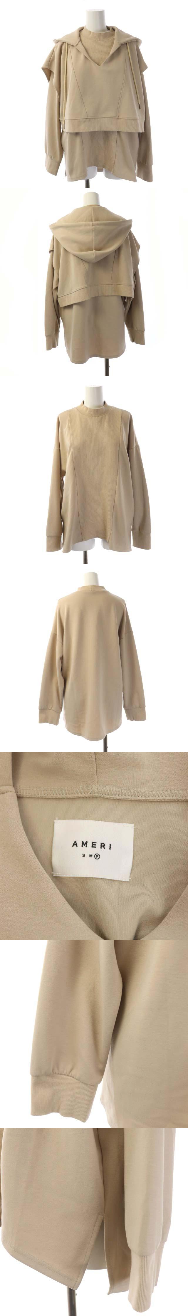 38％割引FREE SIZE即納！最大半額！ 未使用 AMERI VINTAGEアメリ3WAY LAYERED HOODIE パーカー トップスFREE SIZE-OTA.ON.ARENA.NE.JP