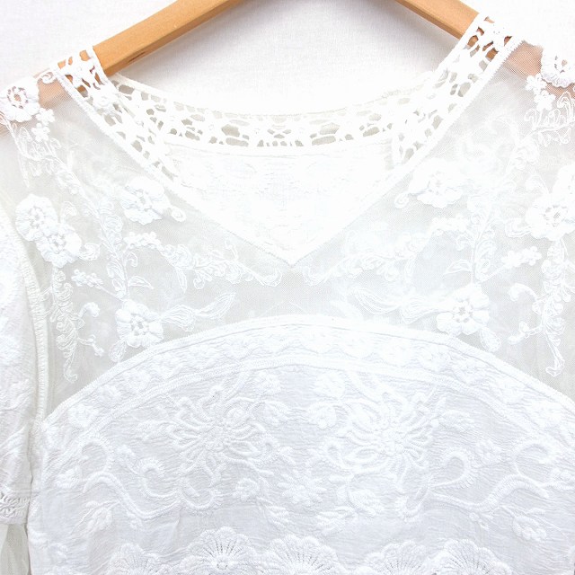 れなどはあ Ameri コットンレースドレスワンピースの通販 by maru99's shop｜アメリヴィンテージならラクマ VINTAGE - アメリヴィンテージ アメリヴィ